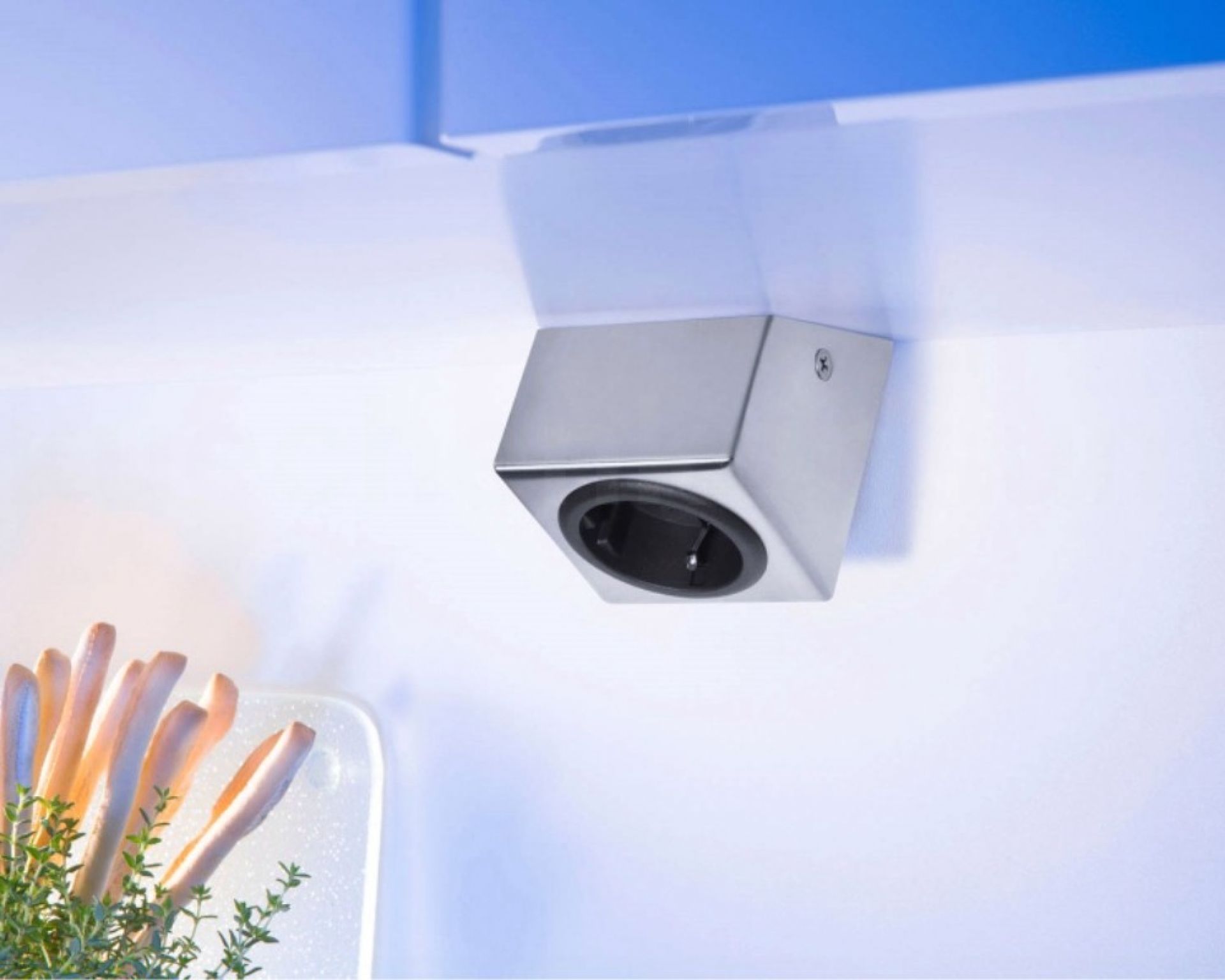 Design-Steckdose aus Edelstahl | Online kaufen