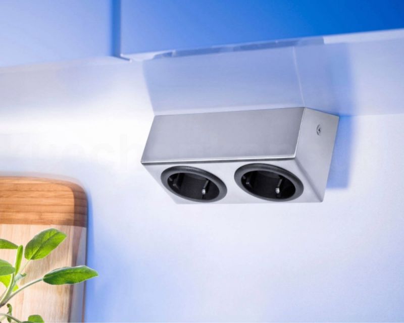 Design-Steckdose aus Edelstahl | Online kaufen