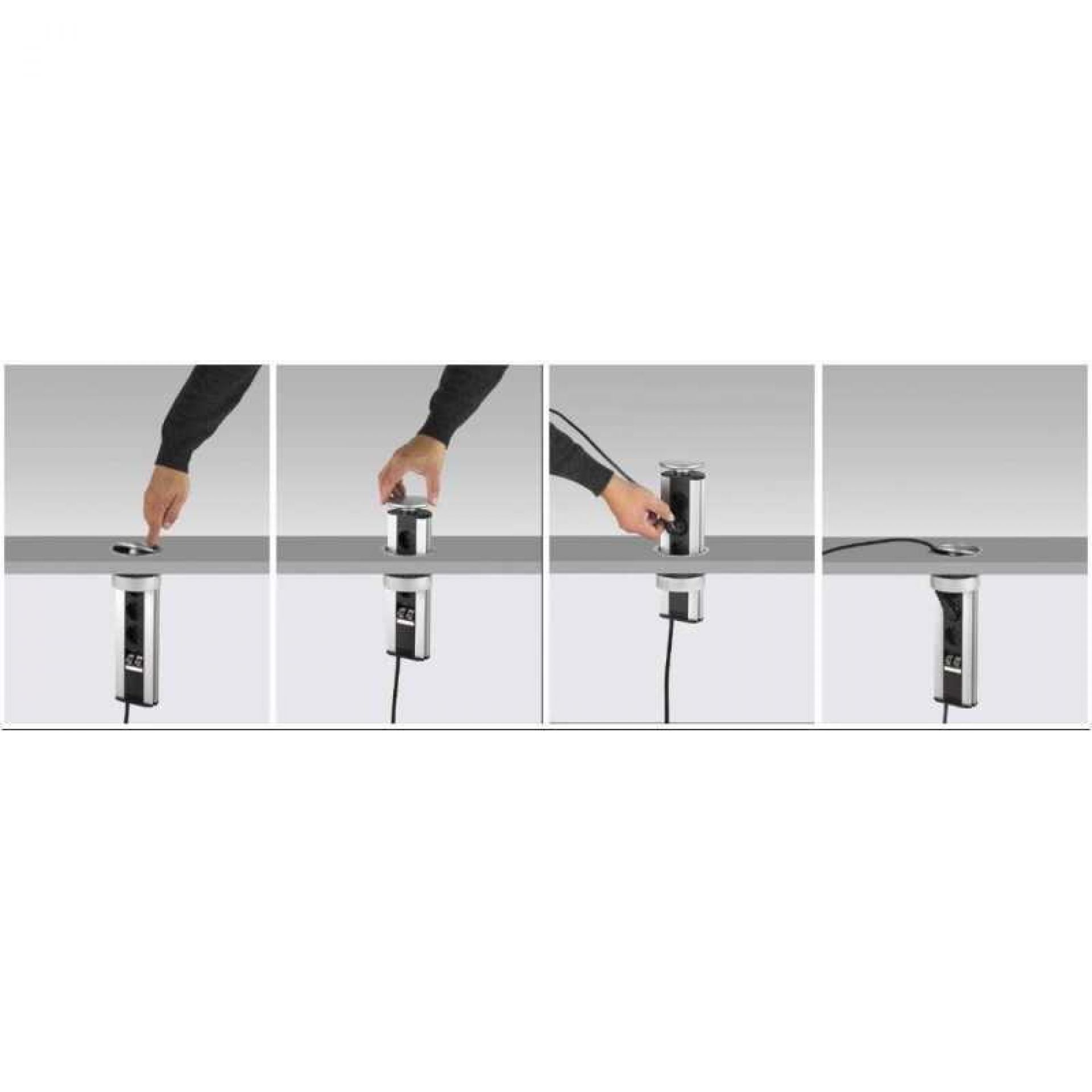 Steckdose EVOLINE Port, Edelstahl | Online kaufen